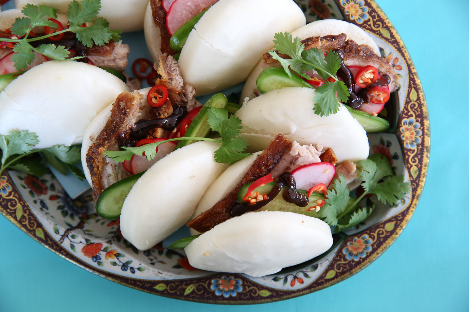 5 Spice Pork Belly Bao Buns with Pickled Radish – Wicked Hots